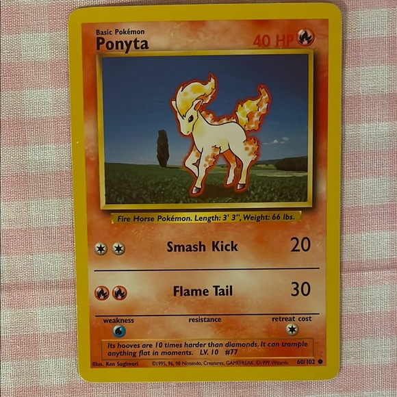 Pokemon | Toys | Pokemon Yellow And Orange Trading Card | Poshmark